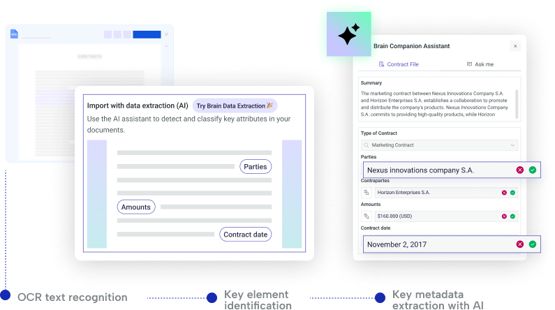 Webdox Data Extraction: Extract key data from your contracts with AI