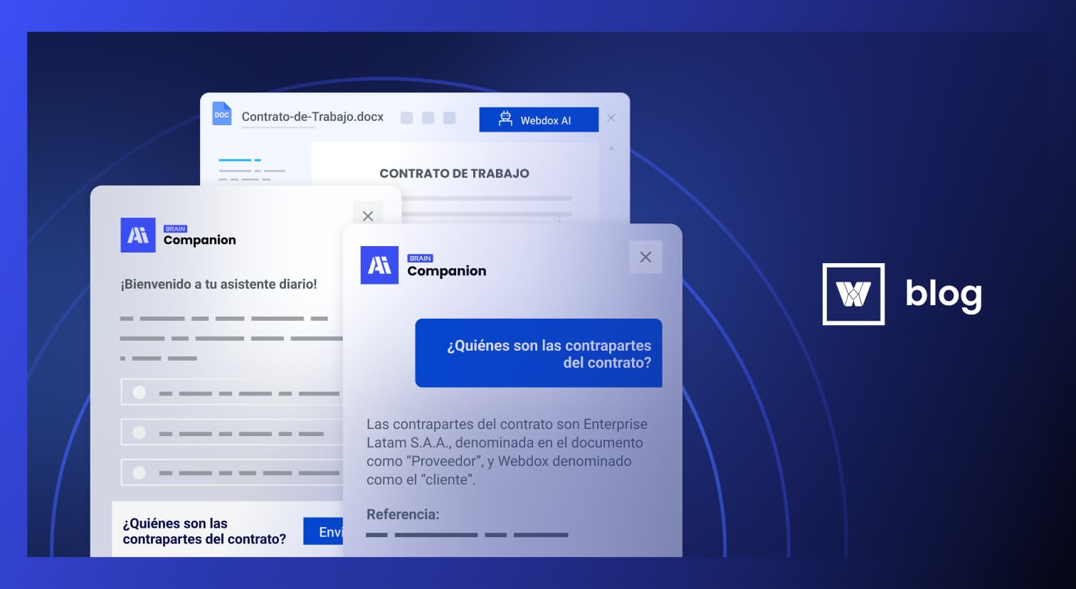 Brain Companion: Asistente inteligente para contratos | Webdox CLM