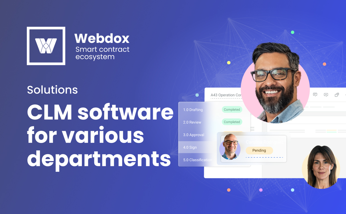 CLM Software for Departments | Webdox CLM