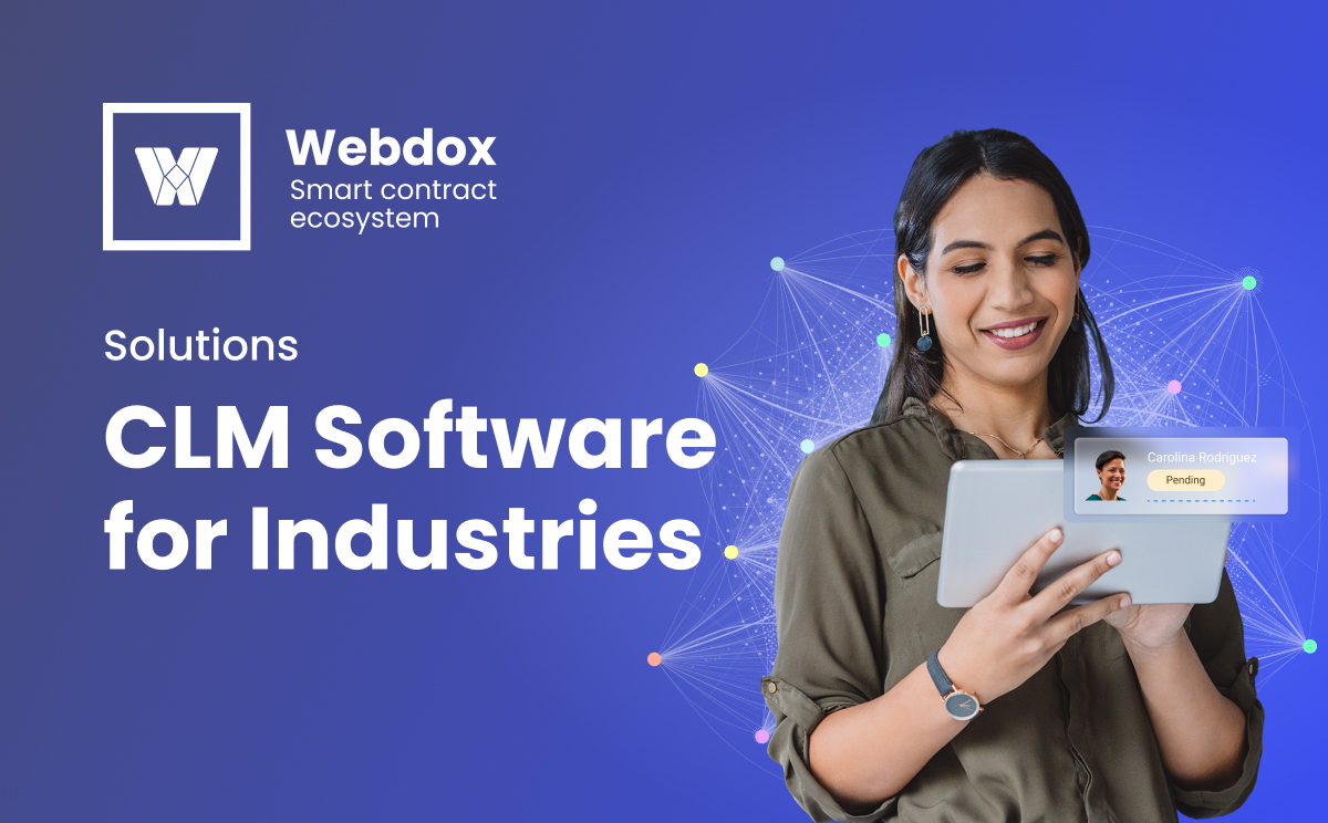 CLM Software for Industries | Webdox CLM