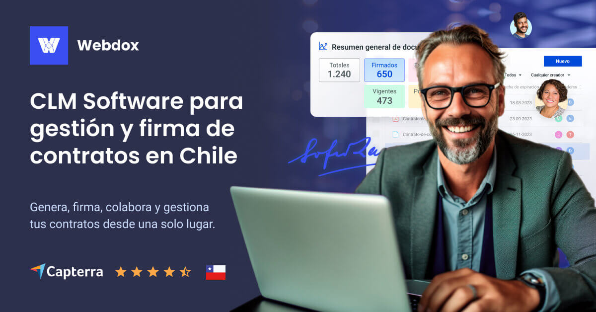 CLM software para la gestión de contratos en Chile | Webdox